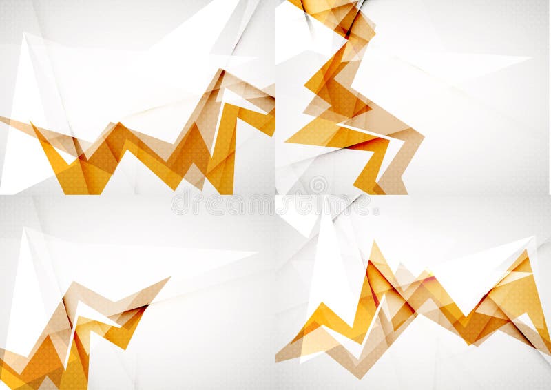 Set of Angle and Straight Lines Design Abstract Stock Vector ...