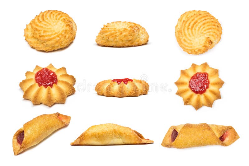 Set of Angles of Fresh Cookies Stock Photo - Image of delicious, angles ...