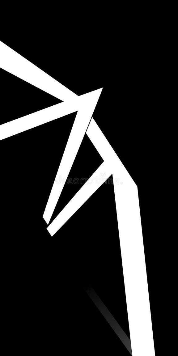 Angular Abstract Shapes in Shades of Black and White with Sharp ...