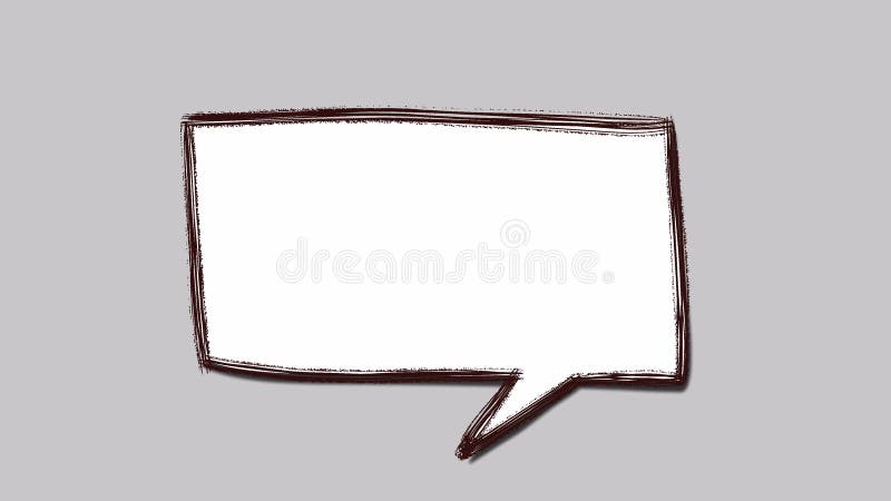 Set of Animated Speech Bubbles. Video Clip with Alpha Channel. Stock ...