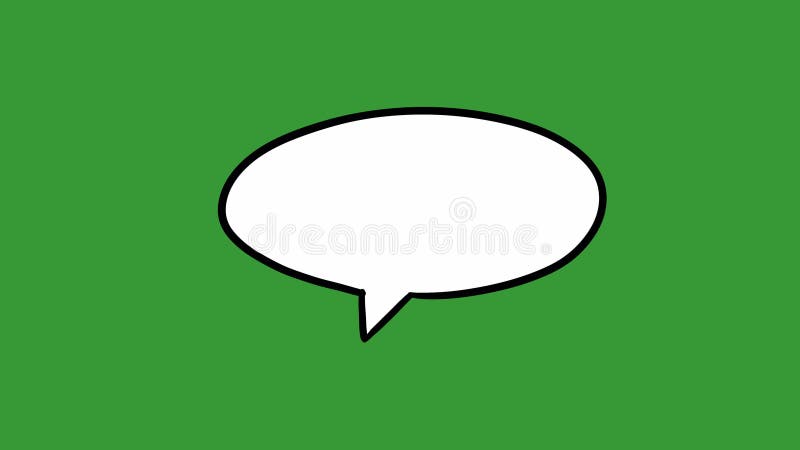 Set of Animated Speech Bubbles. Video Clip with Alpha Channel. Stock ...