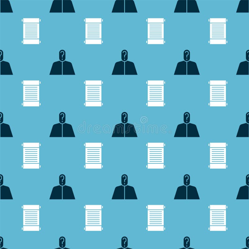 Set Anonymous with Question Mark and Decree, Paper, Parchment, Scroll ...