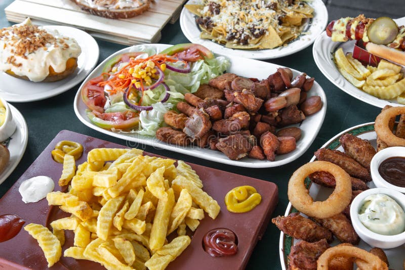 Set of appetizers stock image. Image of salt, oktoberfest - 268565255