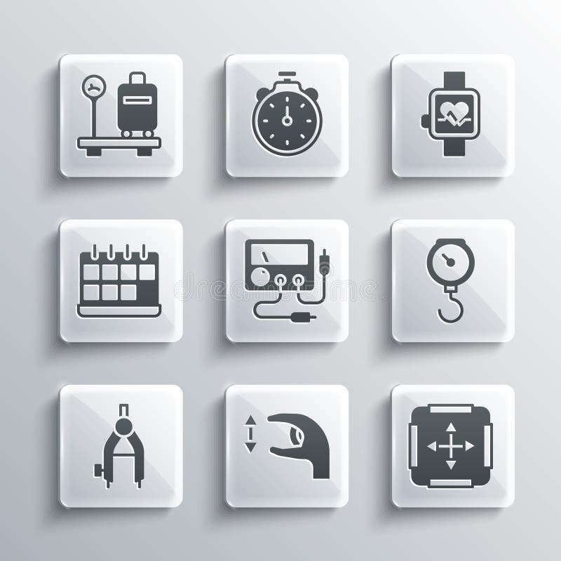 Set Approximate Measurements, Area, Hand Scale Spring Mechanical ...