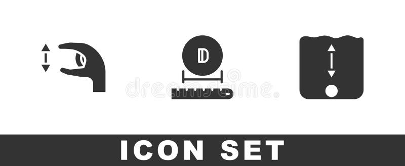 Measure Depth Icon Stock Illustrations – 1,735 Measure Depth Icon Stock ...