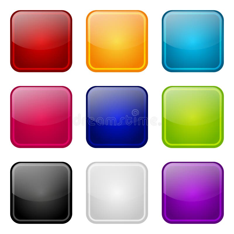 Set Of Colorful App Icon Frames Stock Vector - Illustration of ...