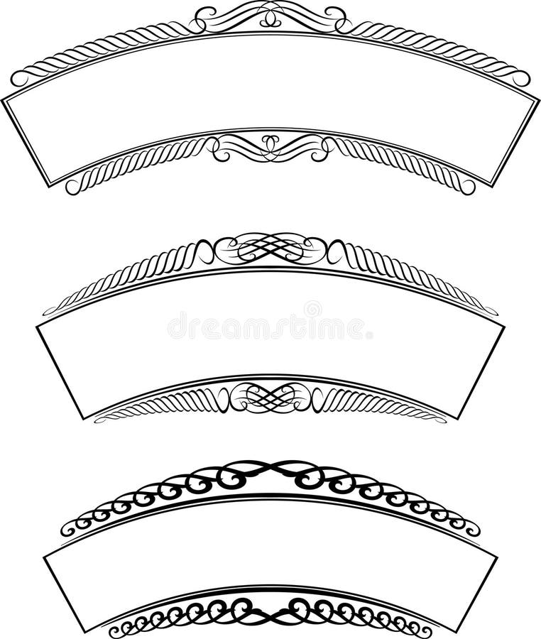 Arched frames stock vector. Illustration of contour - 276686683