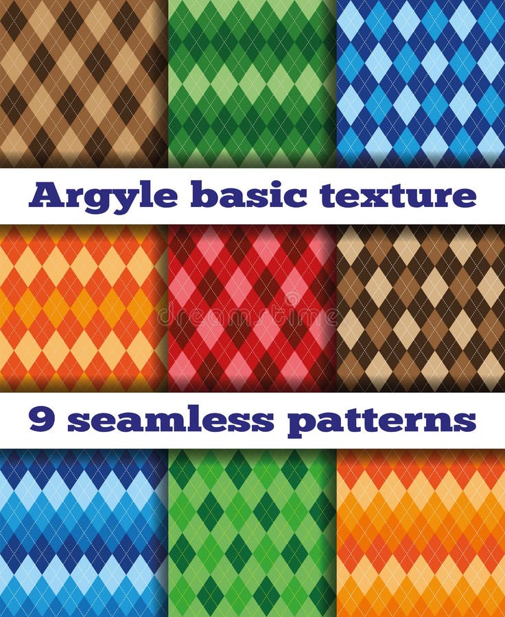 Argyle Pattern Brown Rhombus Seamless Texture Stock Vector - Illustration of harlequin, health ...