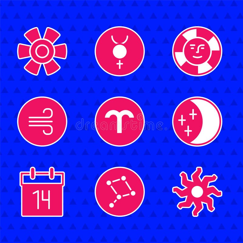 Set Aries Zodiac, Great Bear Constellation, Sun, Eclipse of the Sun ...