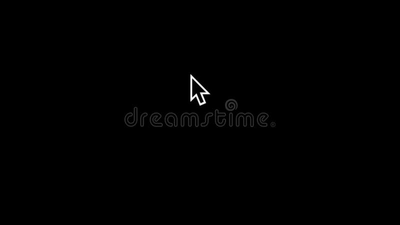 Set of Animated Arrow Cursor Mouse Movement and Clicks with Alpha ...