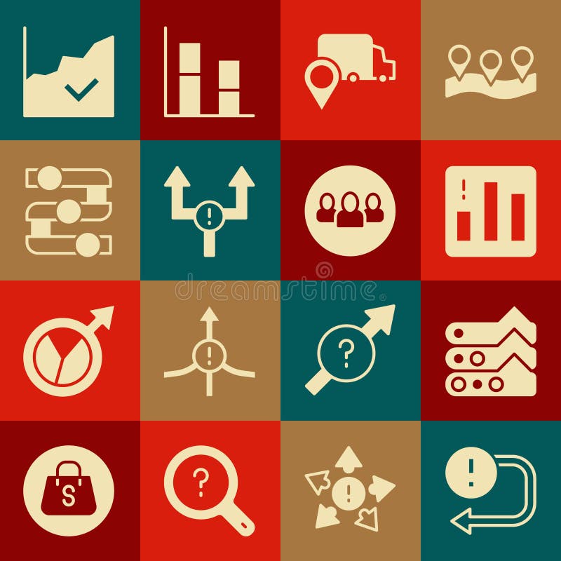 Set Arrow, Graph, Chart, Diagram, Pie Infographic, Delivery Tracking ...