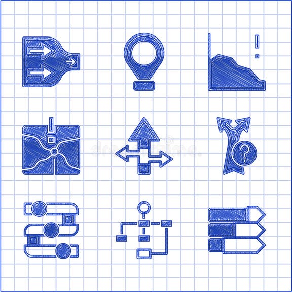 Set Arrow, Hierarchy Organogram Chart, Pie Infographic, Graph, Diagram, Intersection Point ...