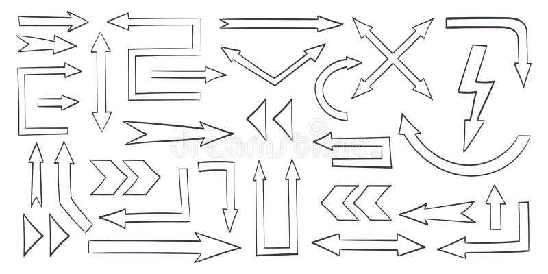 Set of Drawn Black Weather Icons. Weathers Icons. Weather Vector Icons ...