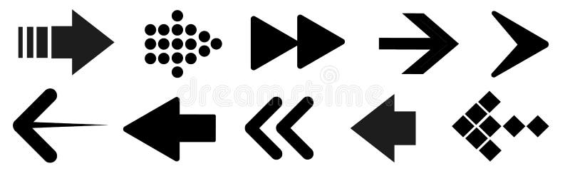Set Arrow Icon. Collection Different Arrows Sign Stock Illustration ... Set Arrow Icon. Collection Different Arrows Sign Stock Illustration ...