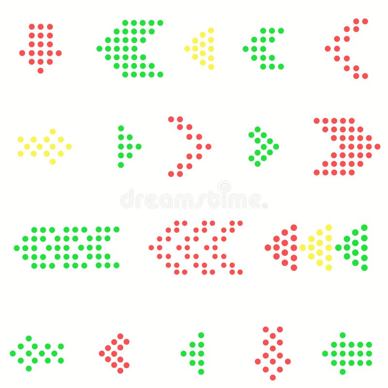 Set Arrow Icon. Collection Different Arrows Sign. Colored Vector Arrows ... Set Arrow Icon. Collection Different Arrows Sign. Colored Vector Arrows ...