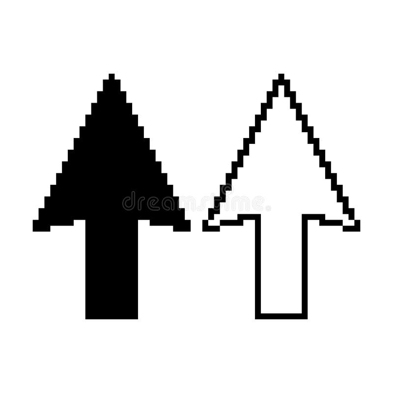 Arrow Pixel Icon, Web Cursor Click Mouse Symbol, Computer Pointer ... Arrow Pixel Icon, Web Cursor Click Mouse Symbol, Computer Pointer ...