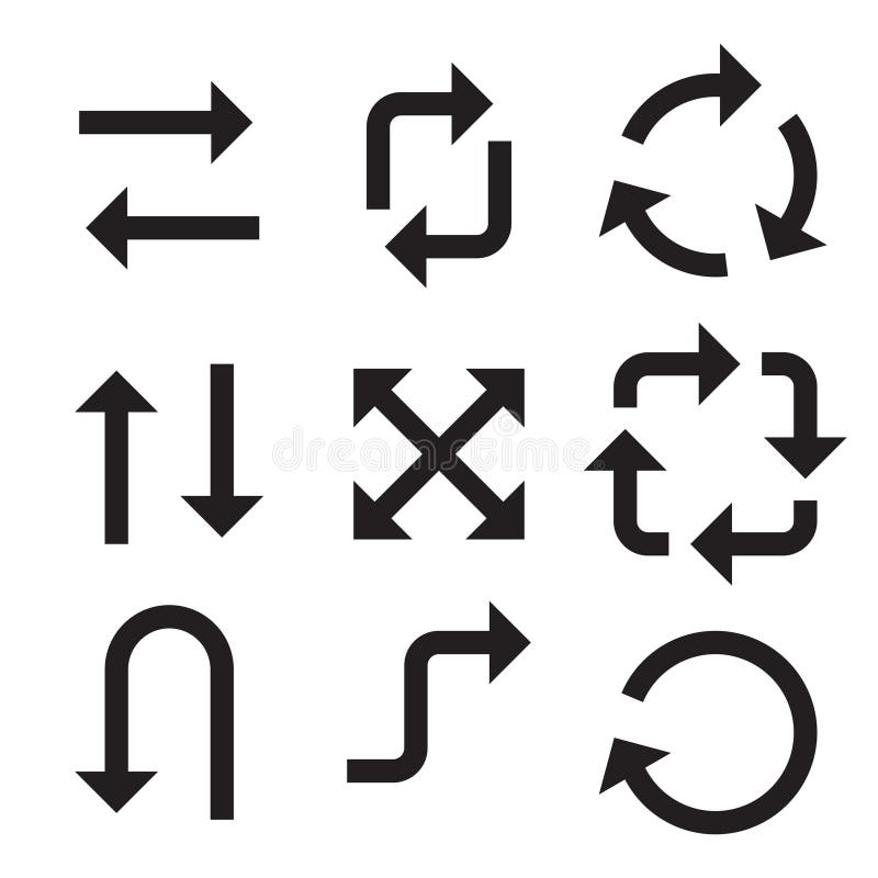 Set of arrows stock illustration. Illustration of arrows - 103152229