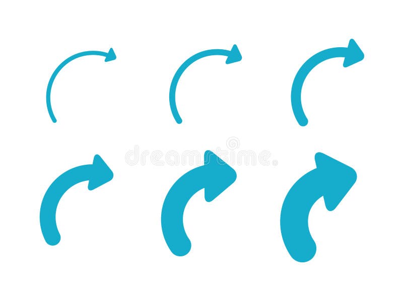 Big Set Arrows and Directions Signs. Dotted Line and Arrow Stock Vector ...