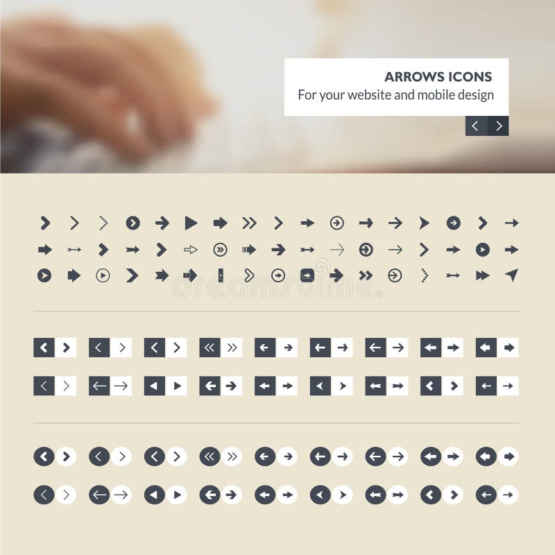 Pack of Flat Design Ui Kit Vector for Webdesign Stock Vector ...