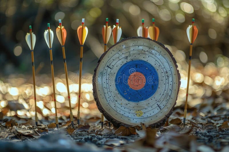 A Set of Arrows Stuck in a Target, Representing Accuracy and Skill ...
