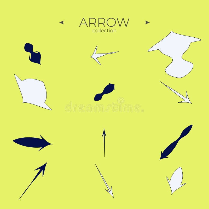 Colorful Arrows. Arrows Colorful Set. Arrow Logo Concept. Curly and ...