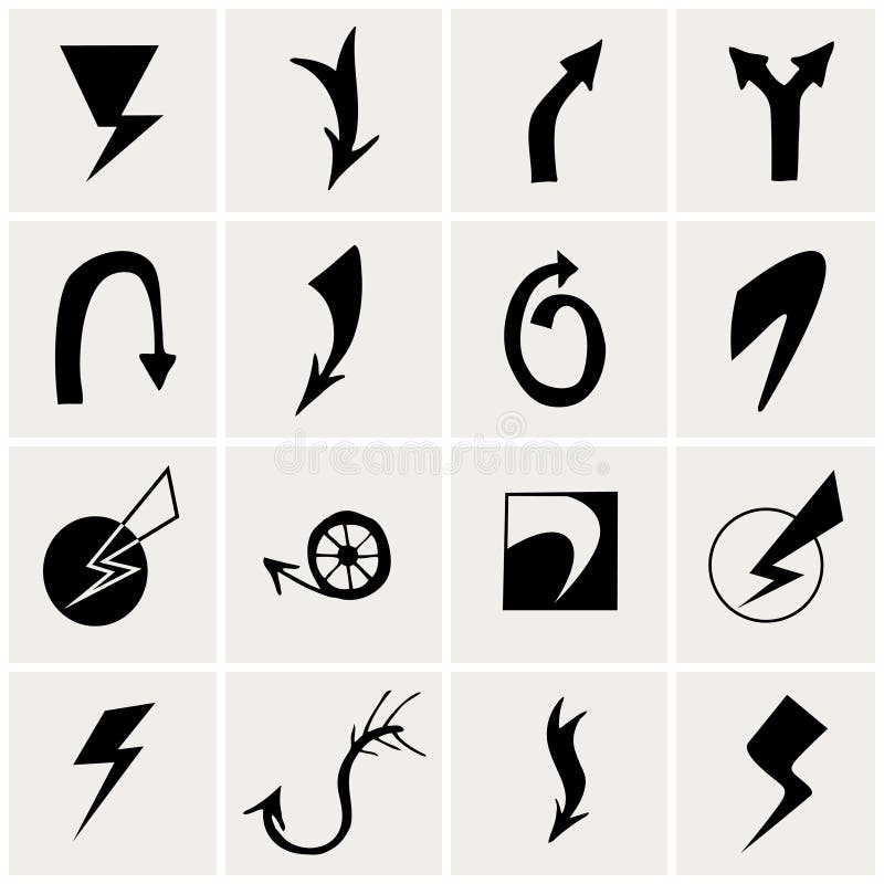 Set of arrows stock illustration. Illustration of link - 59226582