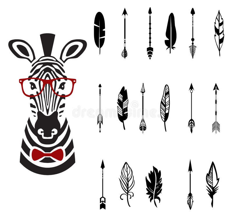 Set of Arrows, Vector Illustration Stock Vector - Illustration of ...
