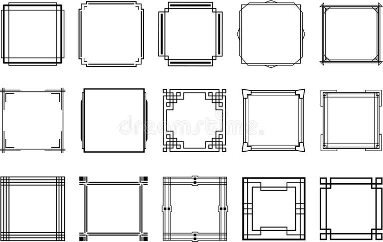 Border Rectangular Scroll Stock Illustrations – 664 Border Rectangular ...