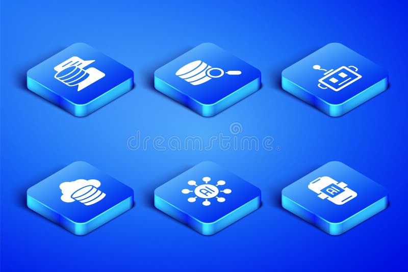 Set Artificial Intelligence AI, Server, Data, Neural Network, Cloud ... Set Artificial Intelligence AI, Server, Data, Neural Network, Cloud ...