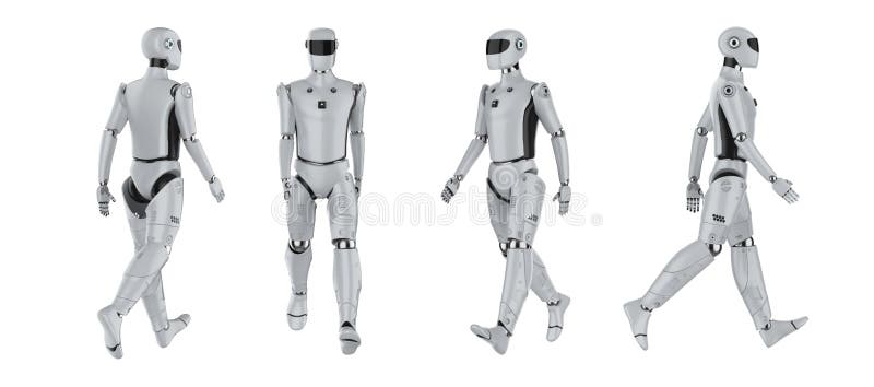 Set of Artificial Intelligence Cyborgs or Robots Stock Illustration ... Set of Artificial Intelligence Cyborgs or Robots Stock Illustration ...