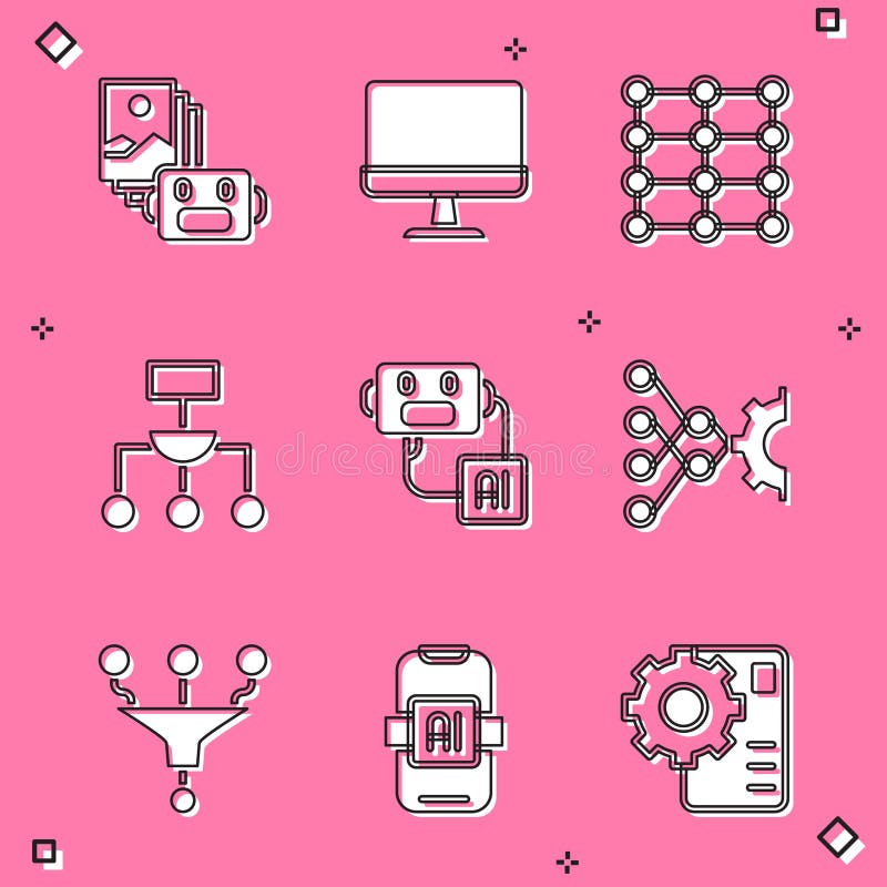 Robot Computer Concept Cpu Brain Ai Technology Stock Illustration - Illustration of head ...