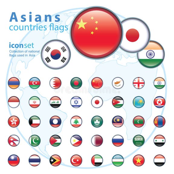 Asian Flags Stock Illustrations – 16,062 Asian Flags Stock ...