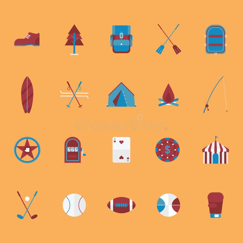 Set of Assorted Icons. Vector Illustration Decorative Design Stock ...