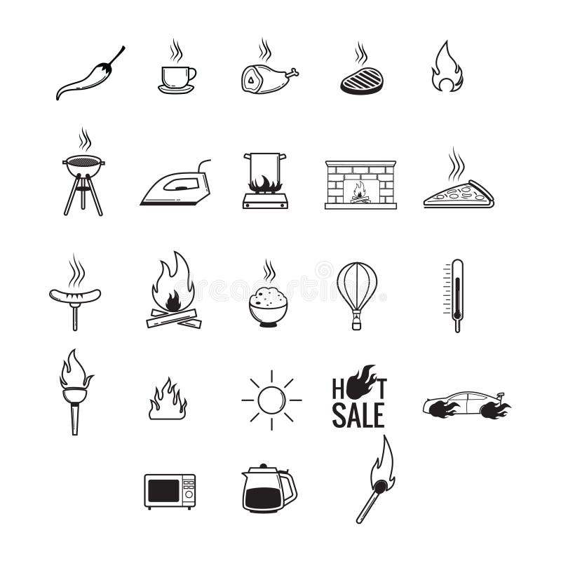 Set of Assorted Icons. Vector Illustration Decorative Design Stock ...