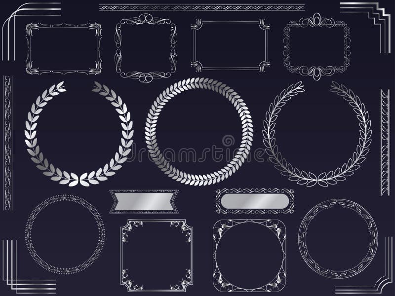 Assorted Vector Frames stock vector. Illustration of frame - 6370256