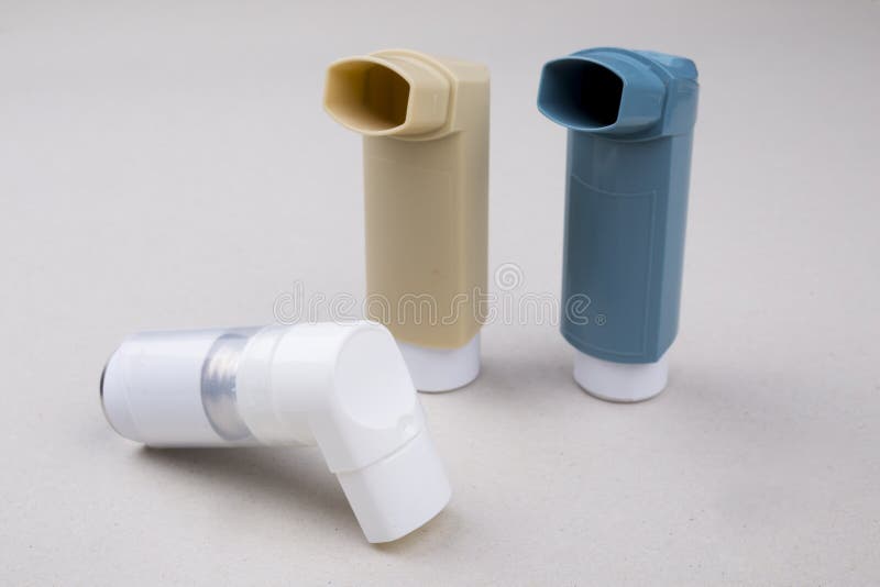 Gray inhalers stock photo. Image of drugs, breathing - 13162102