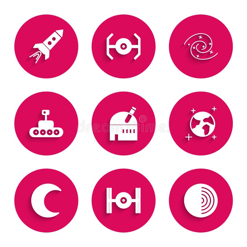 Set Astronomical Observatory, Cosmic Ship, Earth Structure, Globe, Moon ...