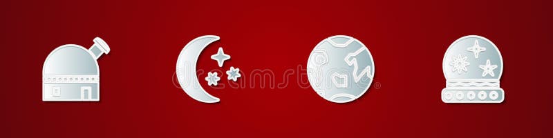 Set Astronomical Observatory, Moon and Stars, Planet Earth and Magic ...