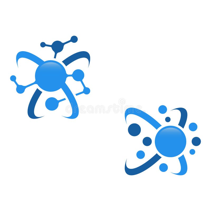 Set of Atom Icon Symbol Vector Image Stock Vector - Illustration of ...