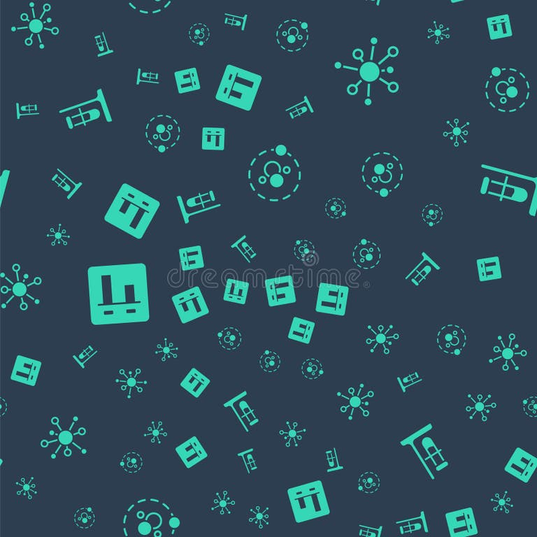 Set Atom, Molecule, Graph Chart Infographic and Test Tube Flask on ...