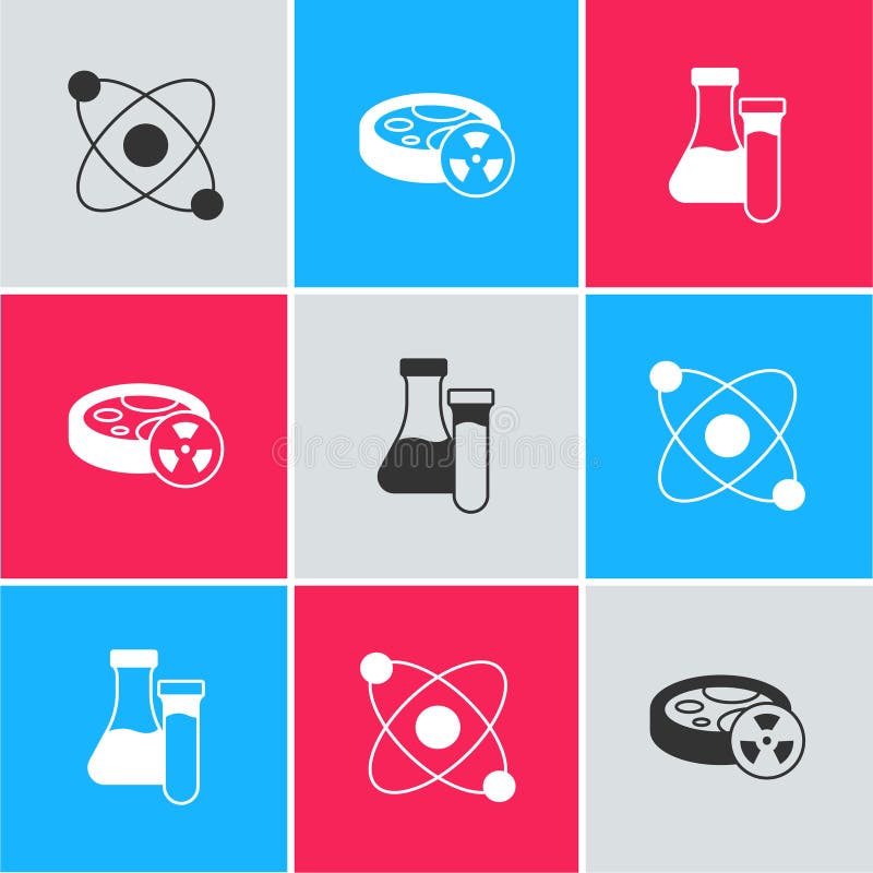 Set Atom, Test Tube with Toxic Liquid and Icon. Vector Stock Vector ... Set Atom, Test Tube with Toxic Liquid and Icon. Vector Stock Vector ...