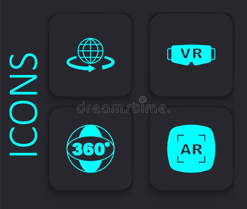 Set Augmented Reality AR, 3d Modeling, Virtual Glasses and 360 Degree ...