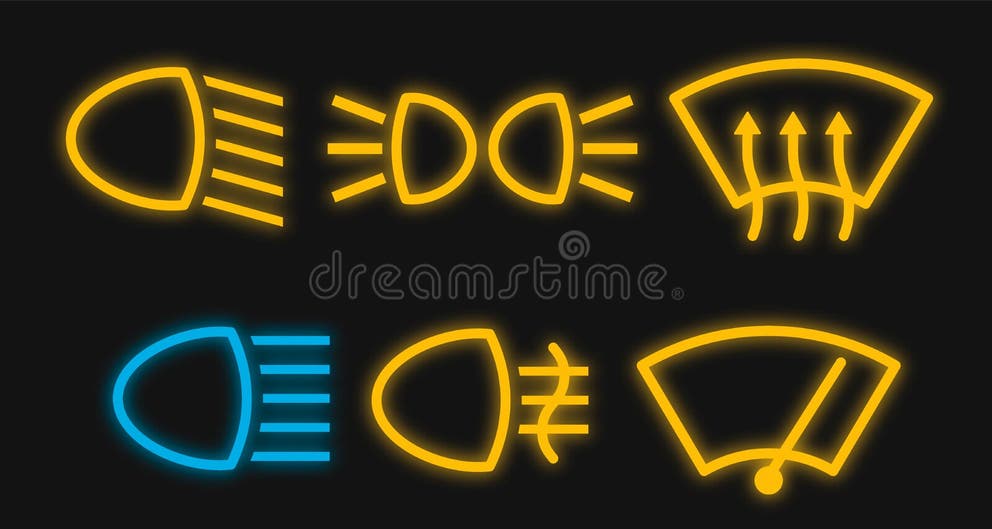 Set of Auto Car Sign. Vector Illustration Stock Vector - Illustration ...