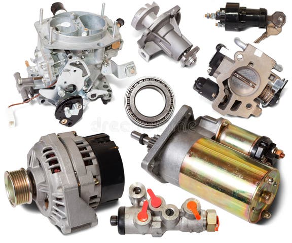 Set of auto spare parts stock image. Image of automotive - 21691657