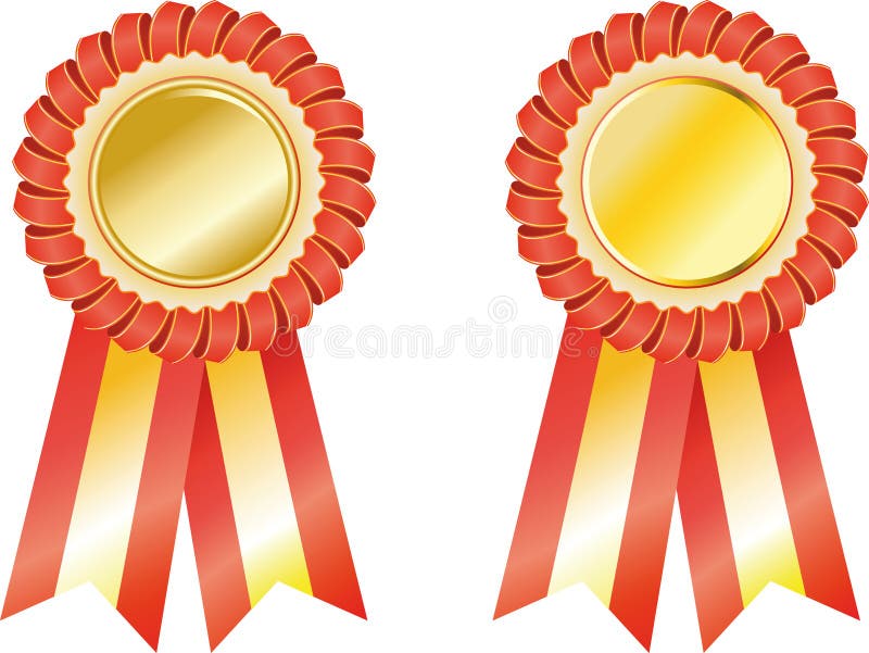 Set award ribbons stock vector. Illustration of success - 14013795