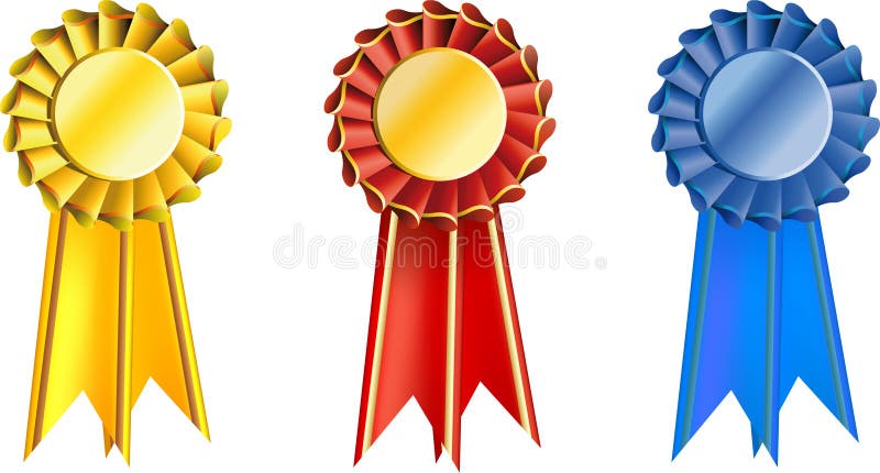 Set award ribbons stock vector. Illustration of success - 14013795