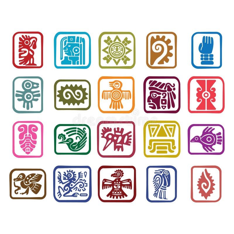 Aztec symbol Coatl stock vector. Illustration of mexico - 31605789