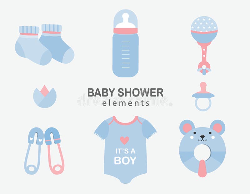 Set of the Baby Clothes and Element,Design for Baby Cards,Baby Shower ...