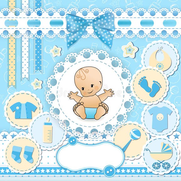 Set baby design elements. stock vector. Illustration of lace - 50815624