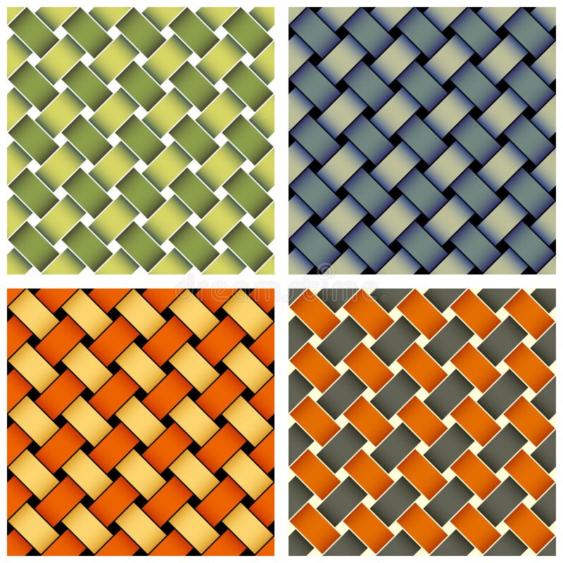 Set of Background of Abstract Simple Crosswise Network Pattern. Stock ...